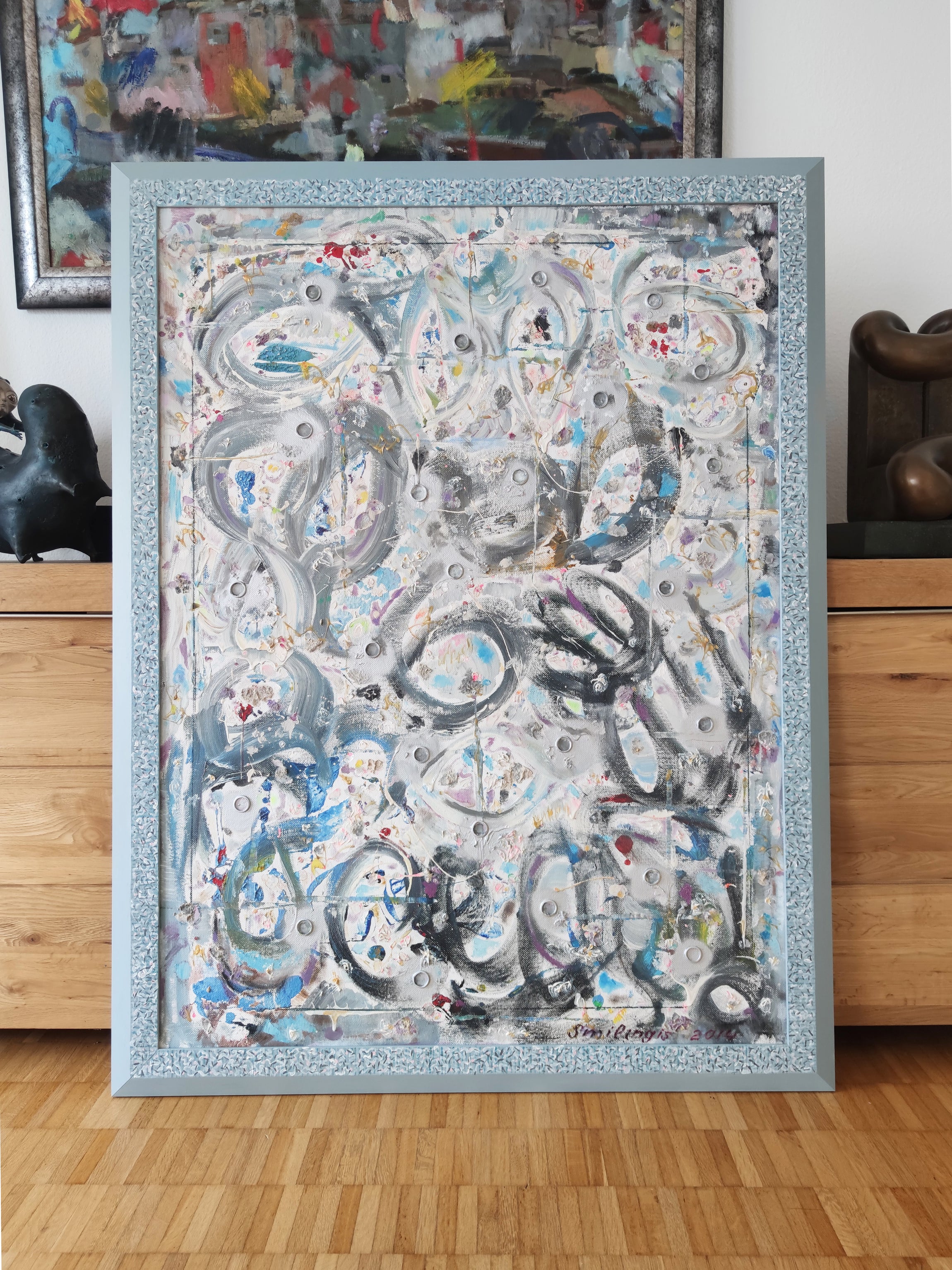 Large Abstract Painting | Grey – ART GODA
