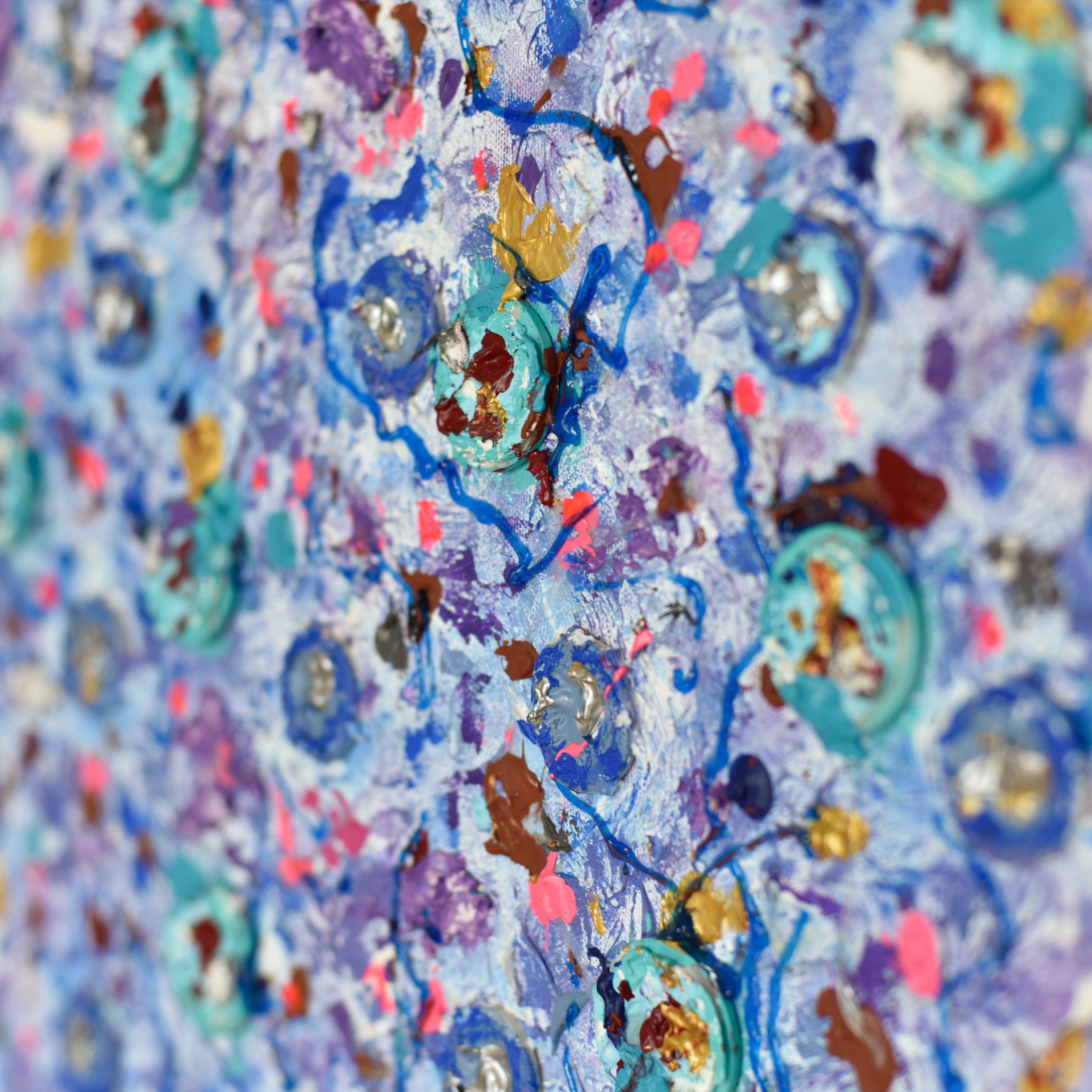 Abstract Painting | Square In Blue – ART GODA