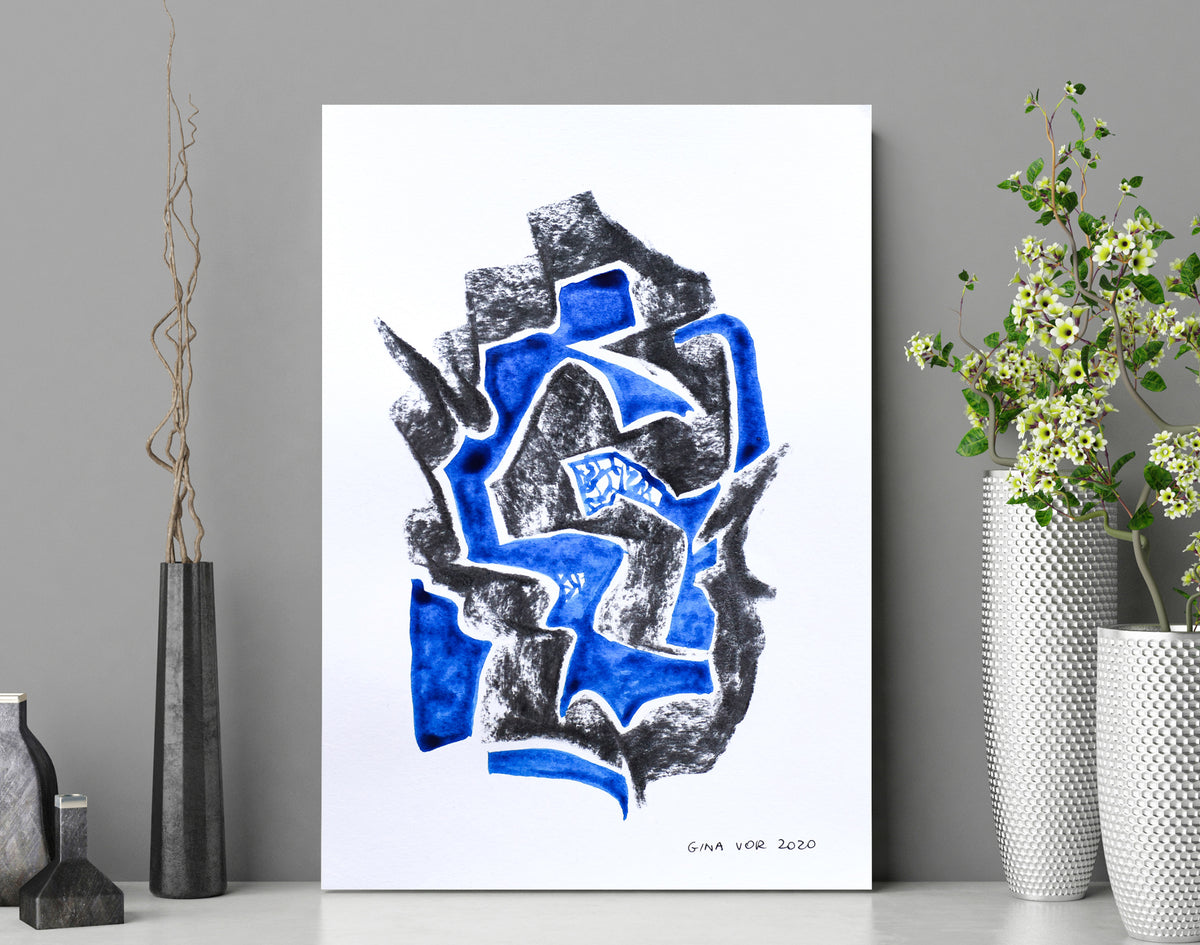 Abstract Charcoal Drawings | Buy Online – ART GODA