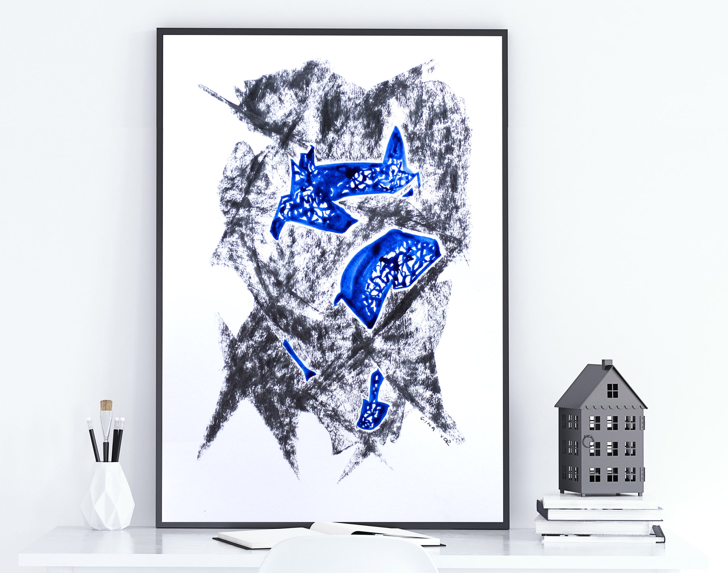 Abstract Charcoal Drawings | Buy Online – ART GODA