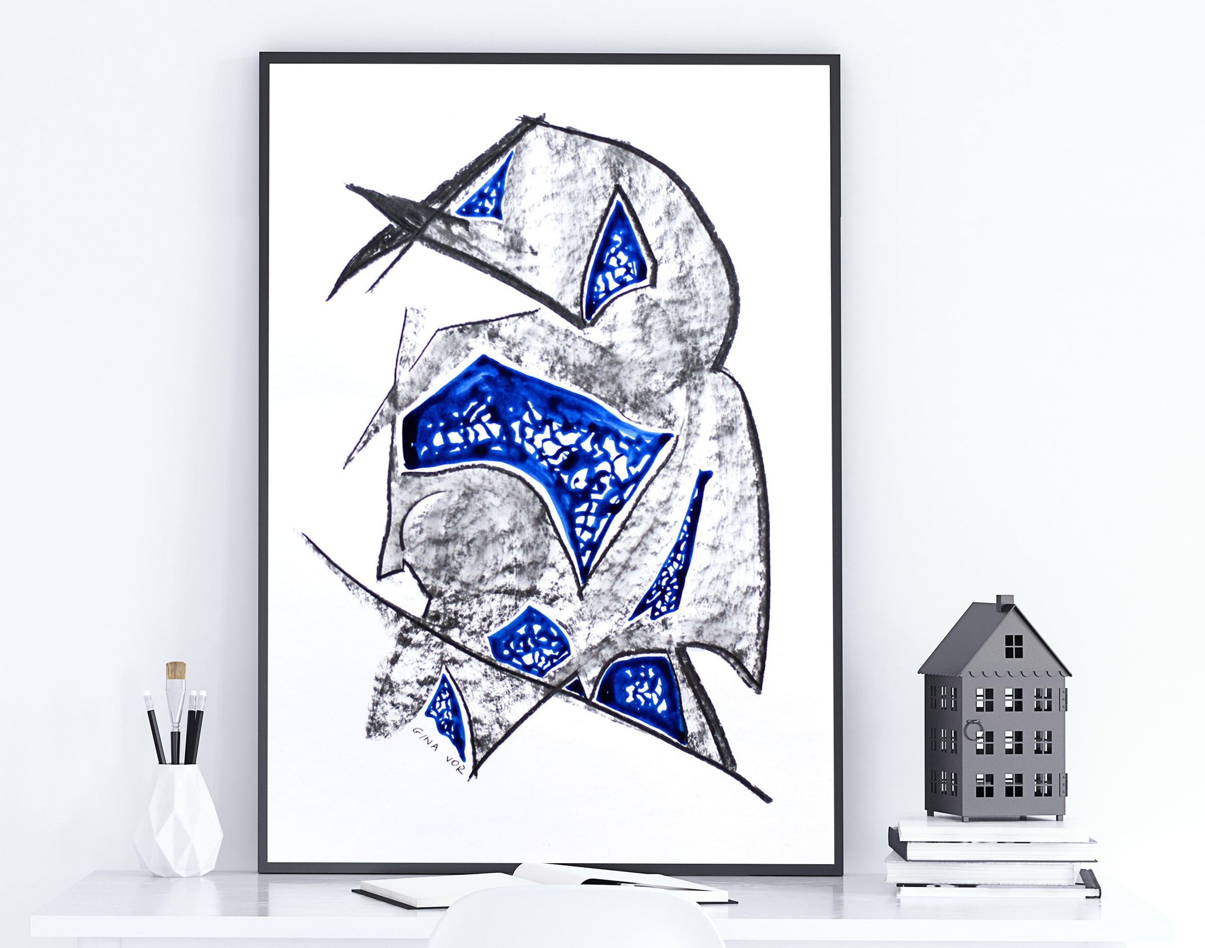 Abstract Charcoal Drawings | Buy Online – ART GODA