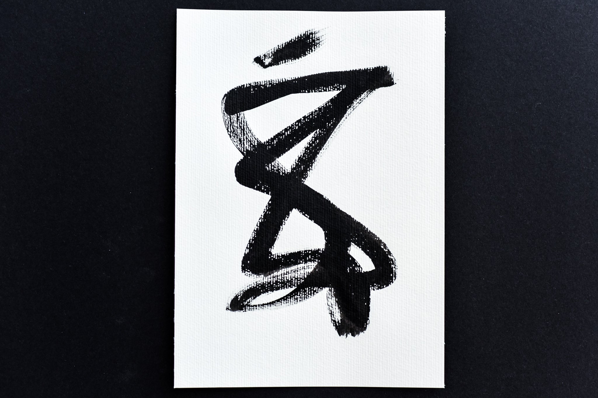 Black & White Abstract Painting | Small Sign 13 | Buy Online – ART GODA