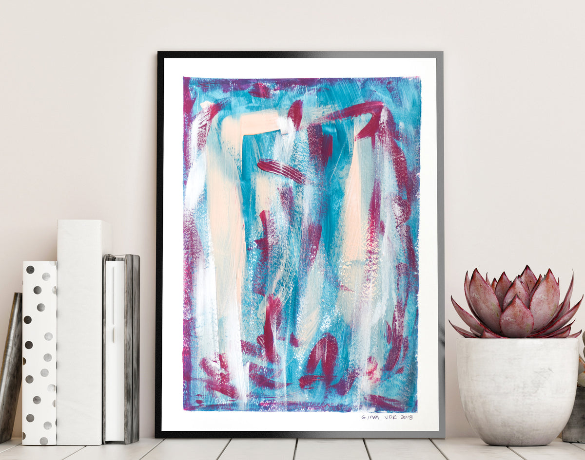 Original Abstract Painting | Waterfall 1 – ART GODA