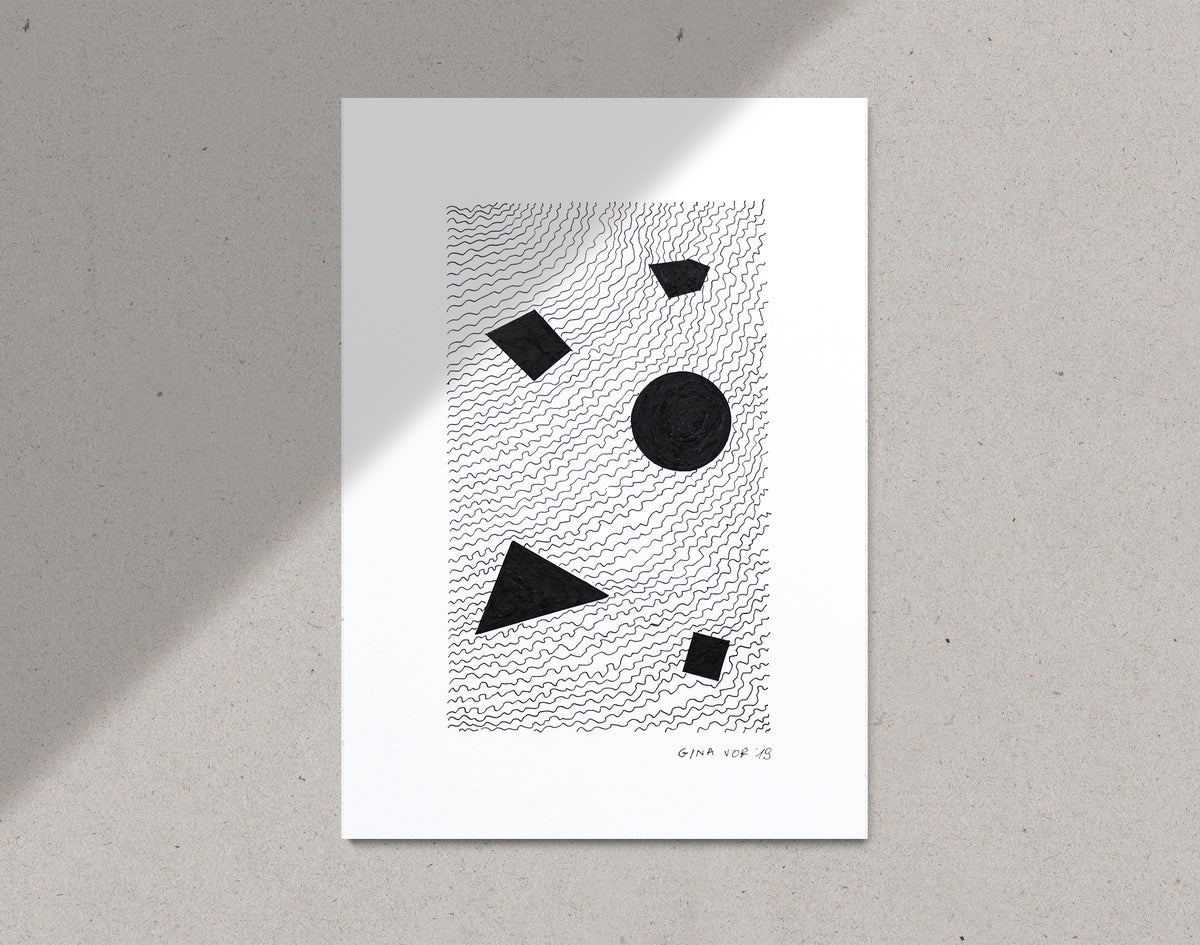 Physics | Geometric Abstract Drawing | Buy Online – ART GODA